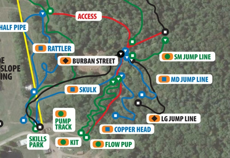 Mountain Bike Trail Map - Powder Ridge Mountain Park & Resort