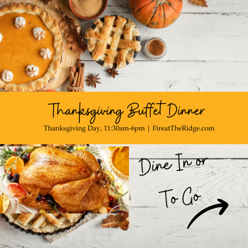 Thanksgiving Dinner – Dine In or To Go - Powder Ridge Mountain Park ...